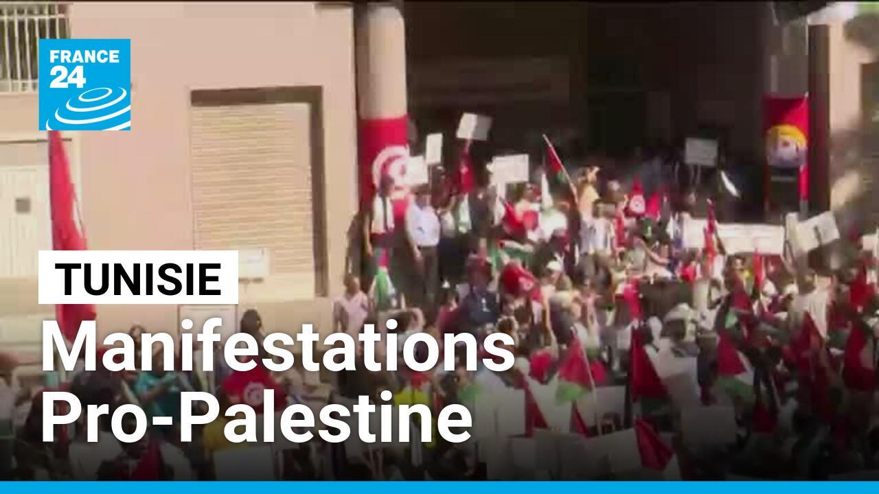 Tunisie : manifestations Pro-Palestine dans les rues de Tunis - France 24